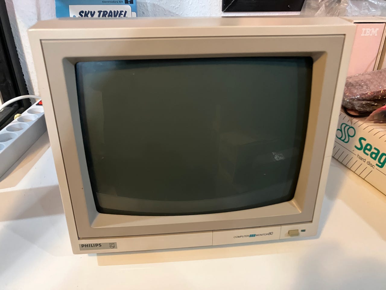 Philips Computer Monitor 80 – Monokrom CRT – Virker perfekt! | DBA