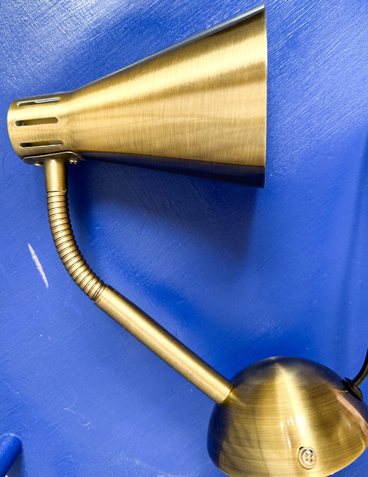 Messing væg lampe i rigtig fin stand | DBA