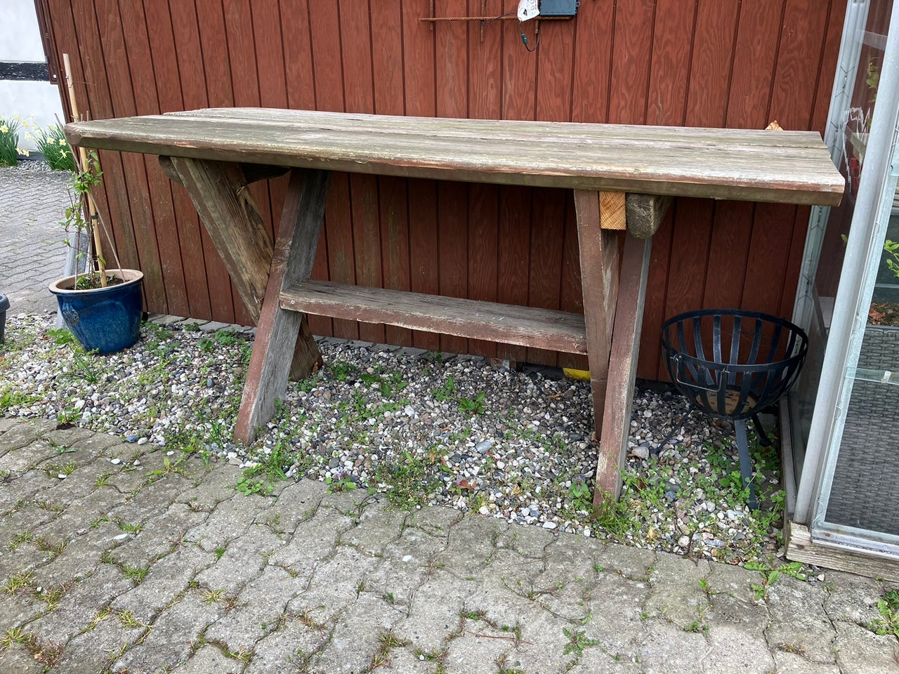 Rustikt plantebord i cedertræ | DBA