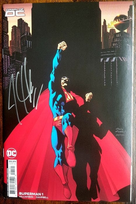 Superman (Vol. 7) #1 - Cover B Andy Kubert Variant - Signed by Joshua ...