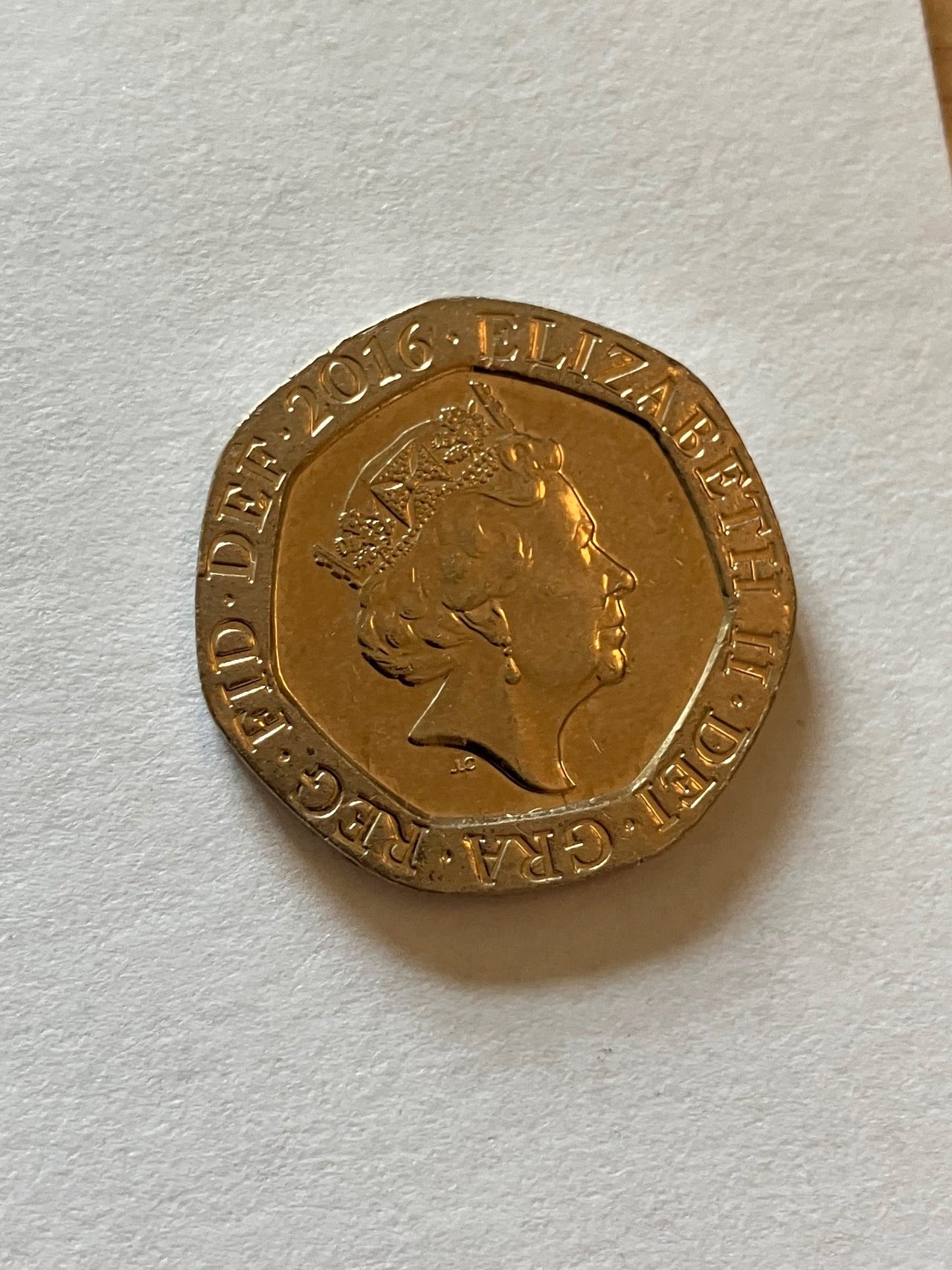 20 Pence England 2016 | DBA