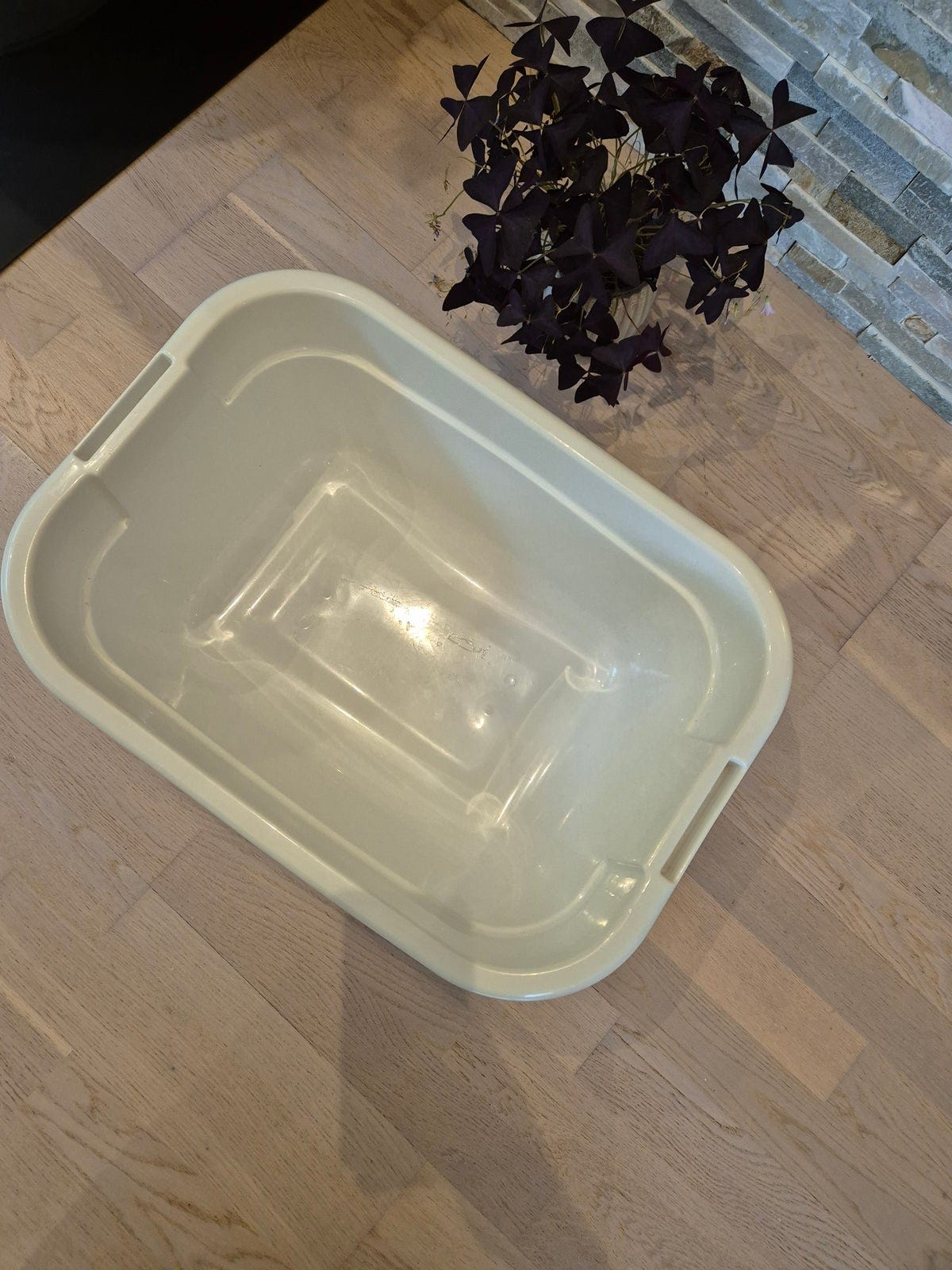 Plast hvid balje | DBA