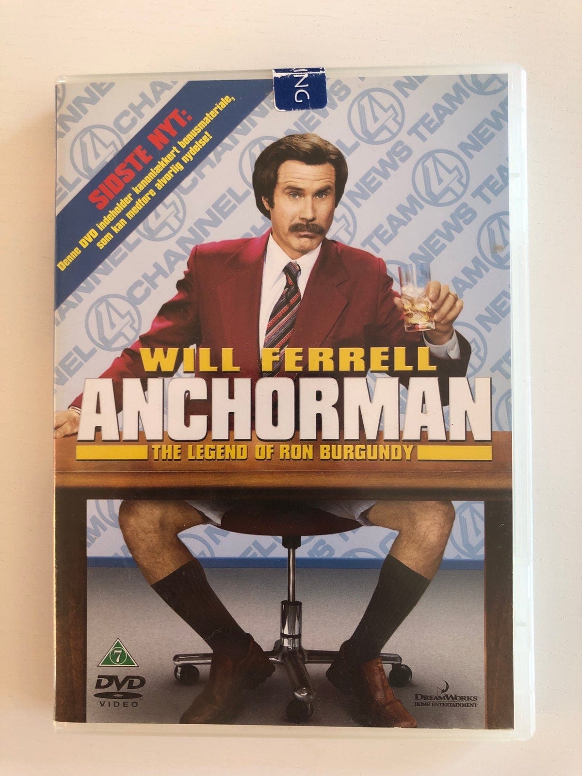 Anchorman the Legend of Ron Burgundy, instruktør Adam McKay, DVD | DBA