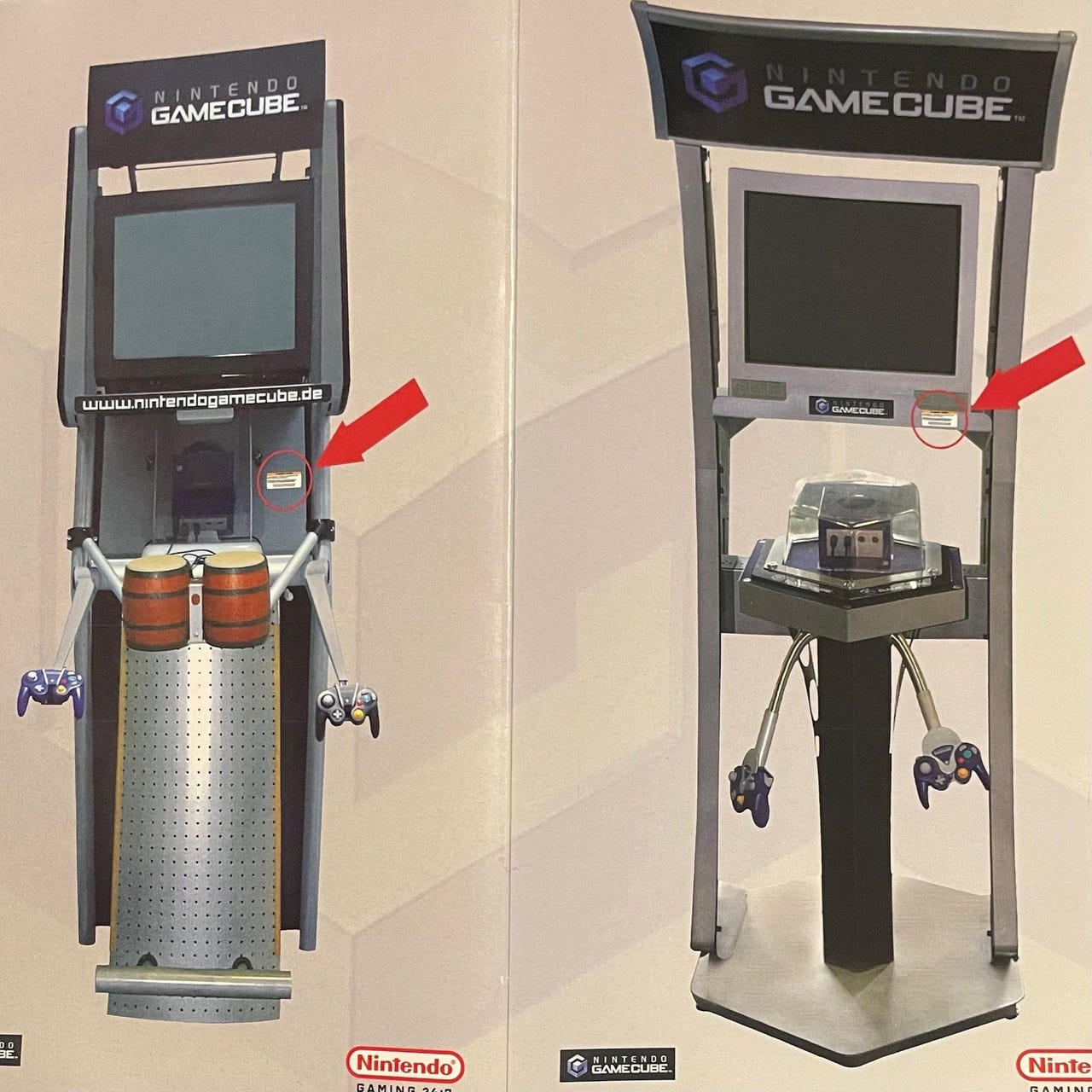 Søger en GameCube kiosk (GameCube stander som ses på fotografiet ...