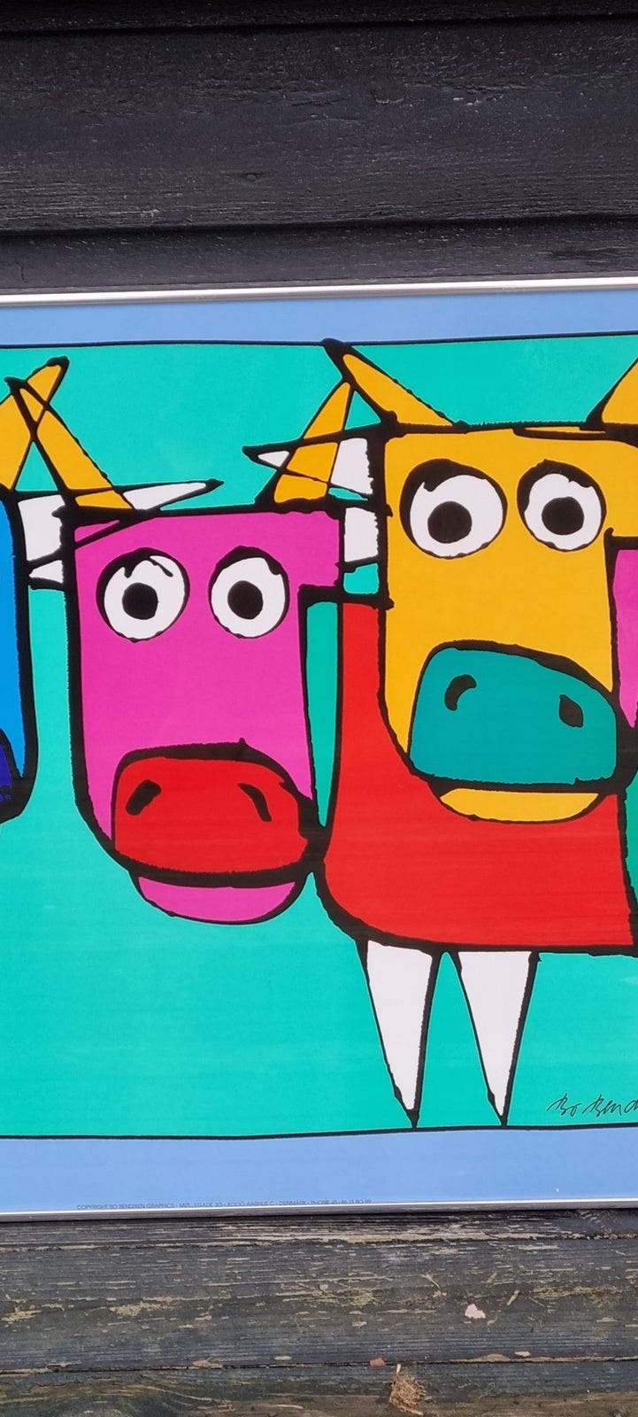 Signeret tryk l, Bo Bendixen, motiv: Køer | DBA