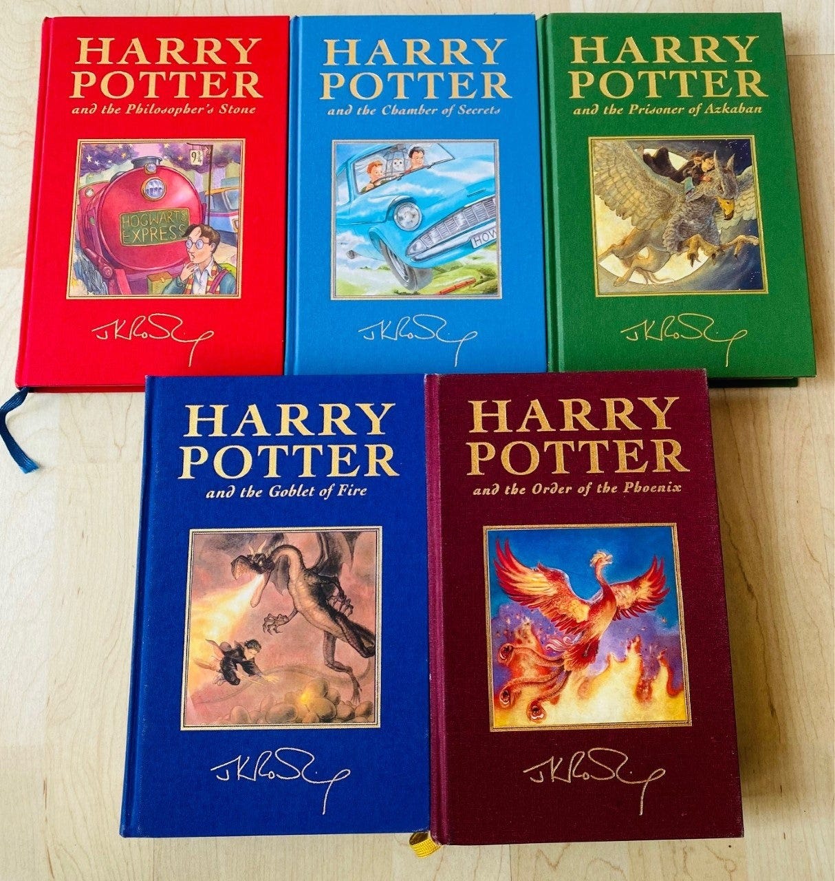 Harry Potter Signature Edition Deluxe Box Set 1-5, J. K. Rowling, genre ...