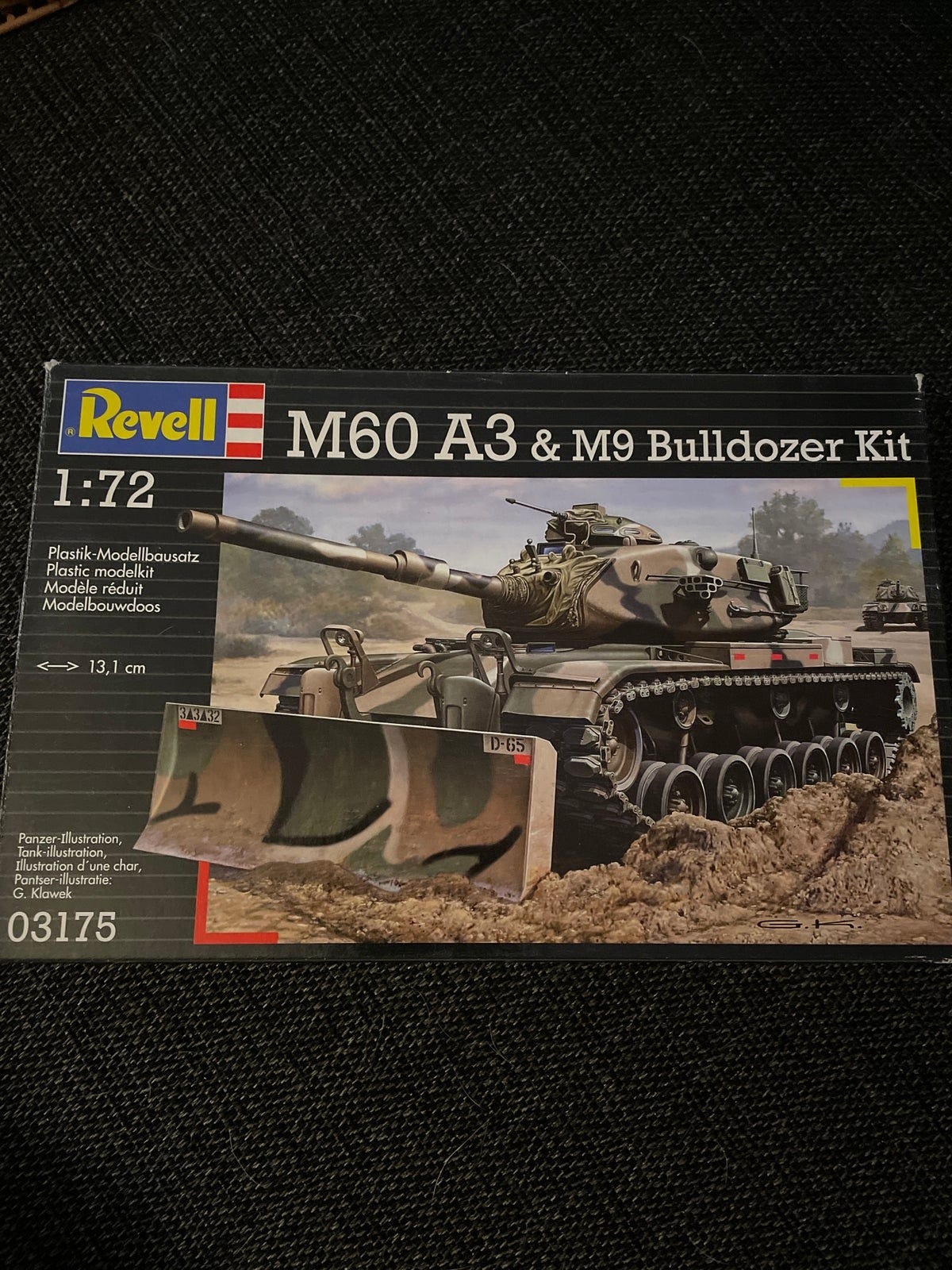 Byggesæt, Revell M60 A3 & M9 Bulldozer kit, skala 1/72 | DBA