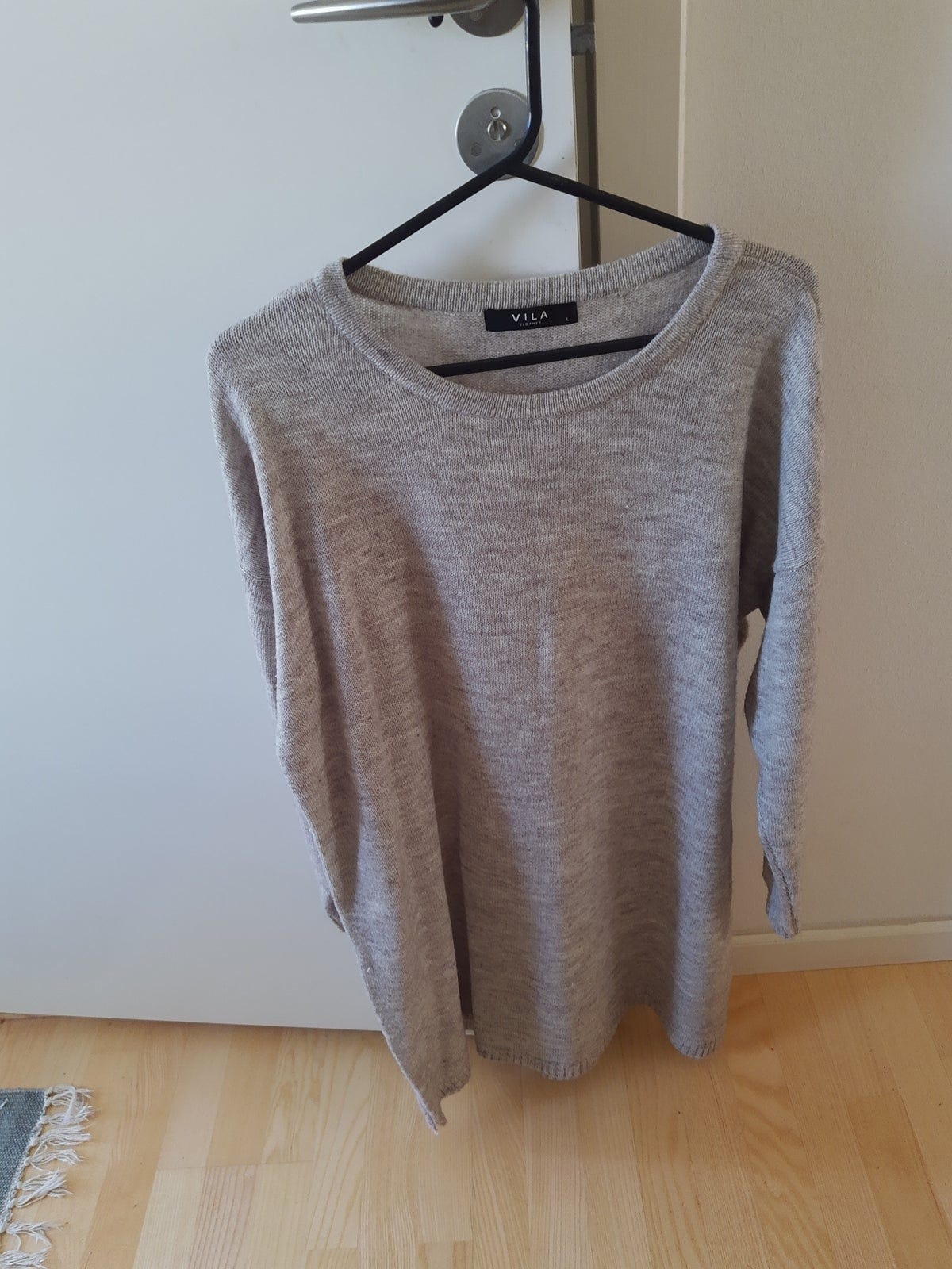 Andet, Lang strik bluse str L, Vila | DBA