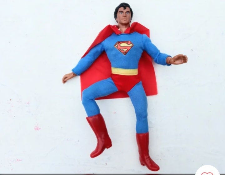 Flot SUPERMAN vintage, Mego Corp 1978 | DBA