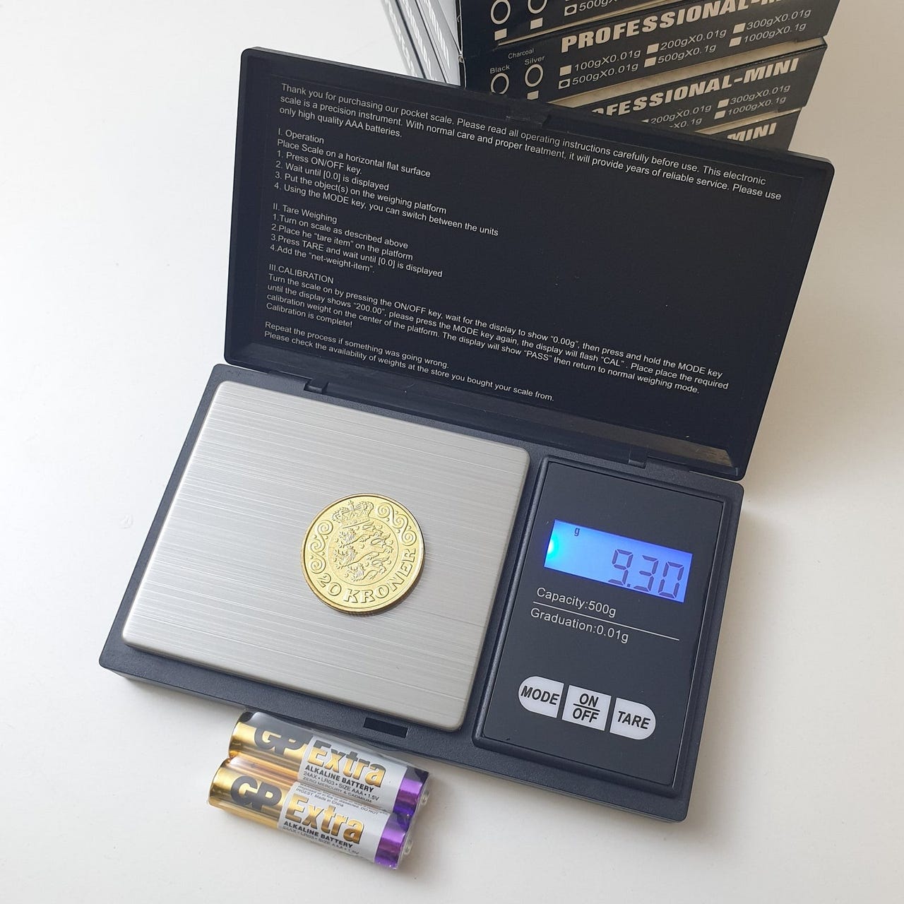 NY! 500g x 0.01g Lommevægt / Finvægt / Scale | DBA