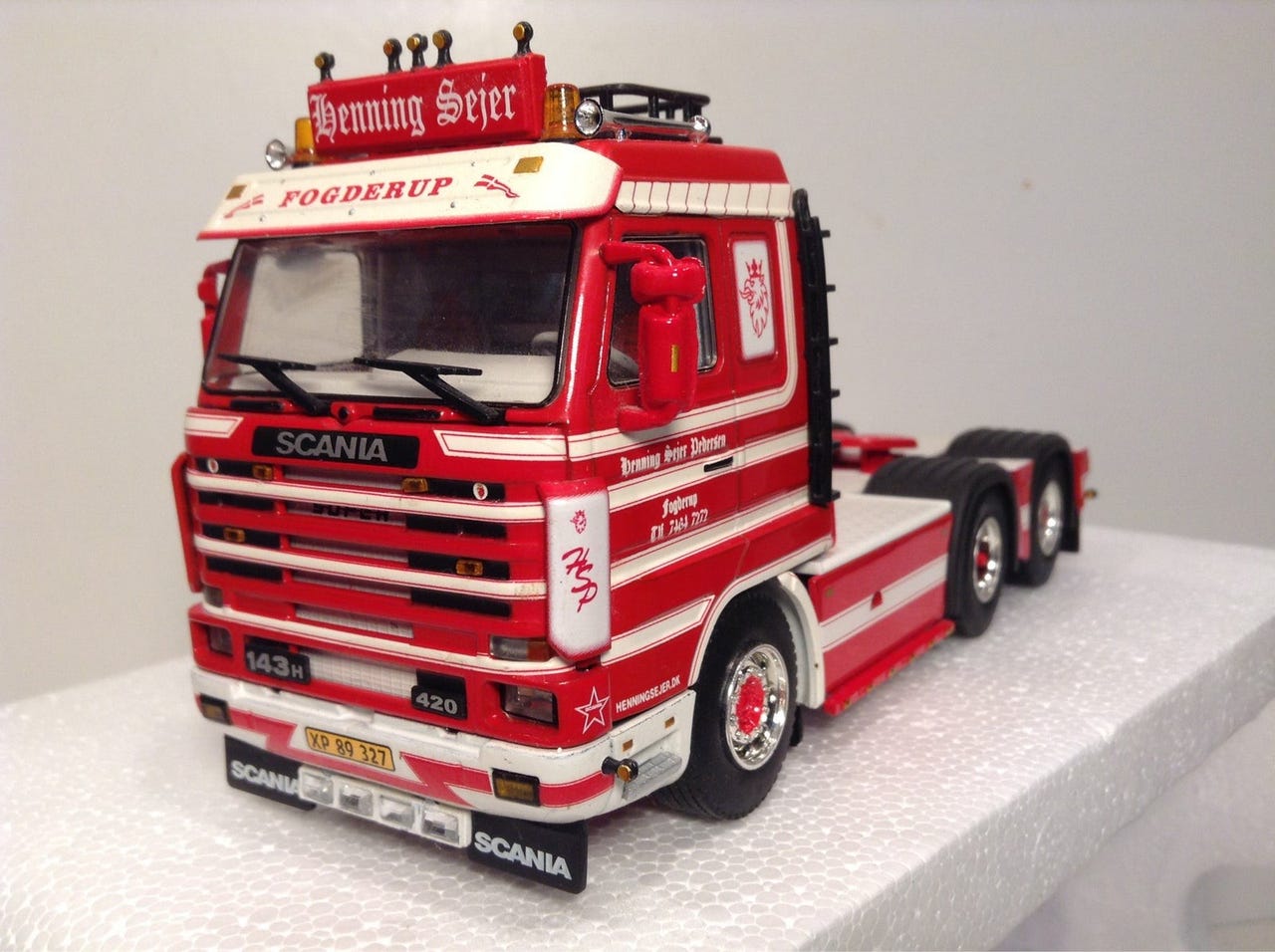 Modellastbil, Henning Sejer Scania 143 , skala 1:50 | DBA