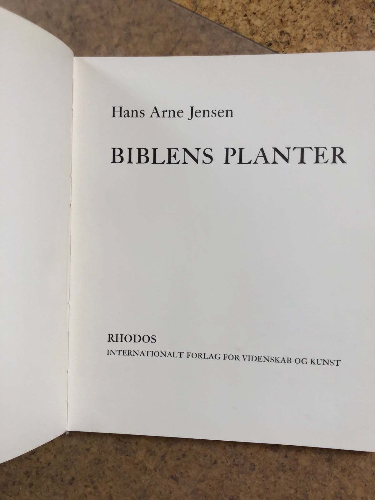 Biblens Planter, Hans Arne Jensen, emne: kunst og kultur | DBA