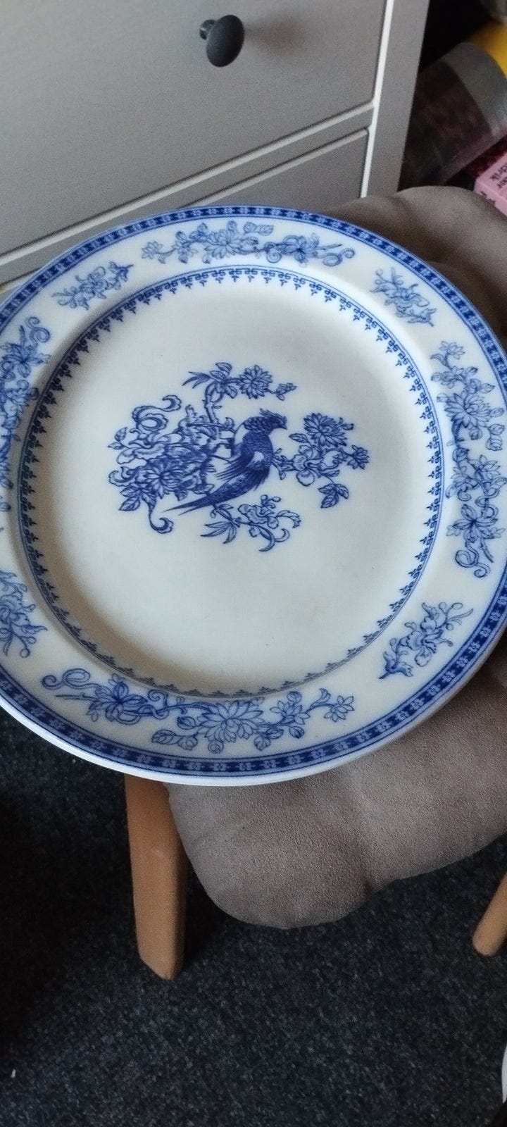 Porcelæn, Ovalt fad, Furnivals England | DBA