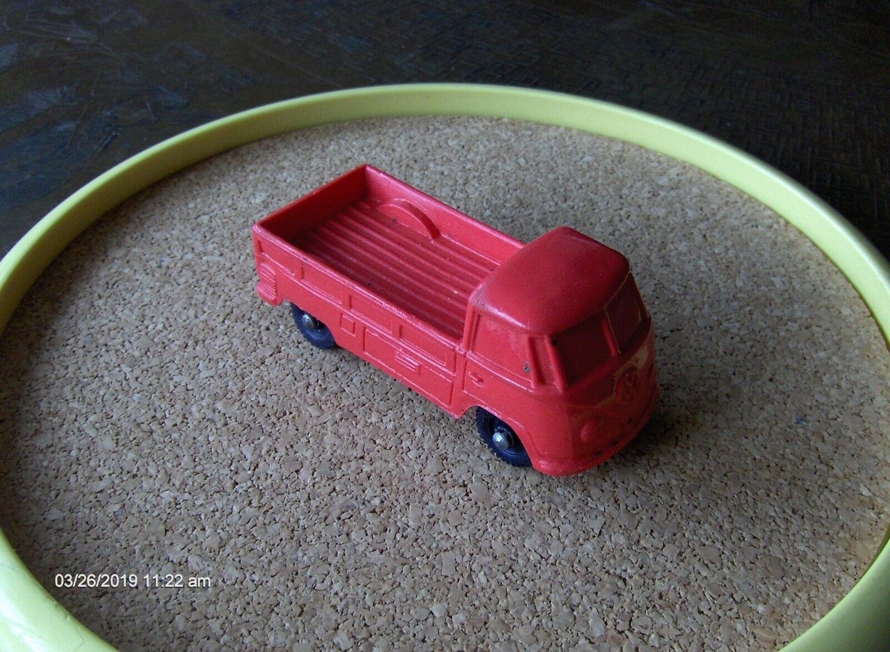 Modelbil, VW VOLKSWAGEN PICKUP - RØD - TOMTE LÆRDAL T01 VW VOLKSWAGEN ...