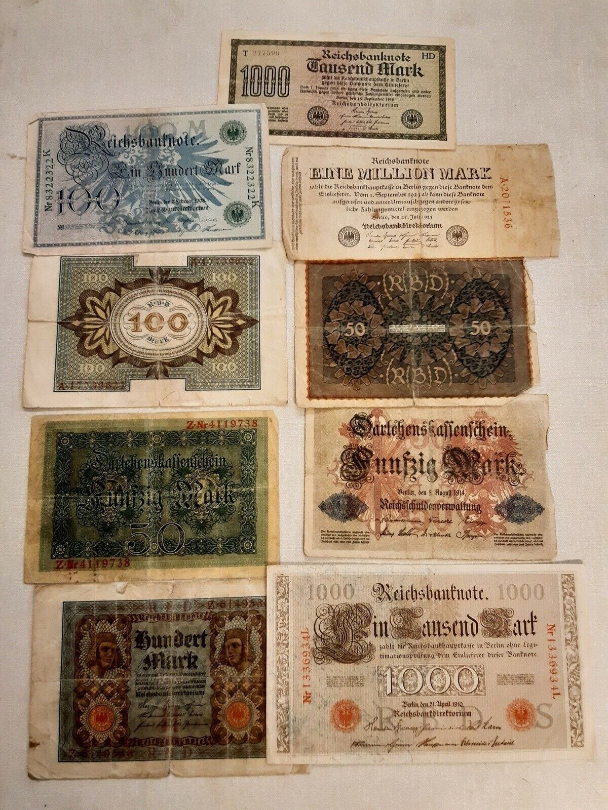 Vesteuropa, sedler, 1923 | DBA