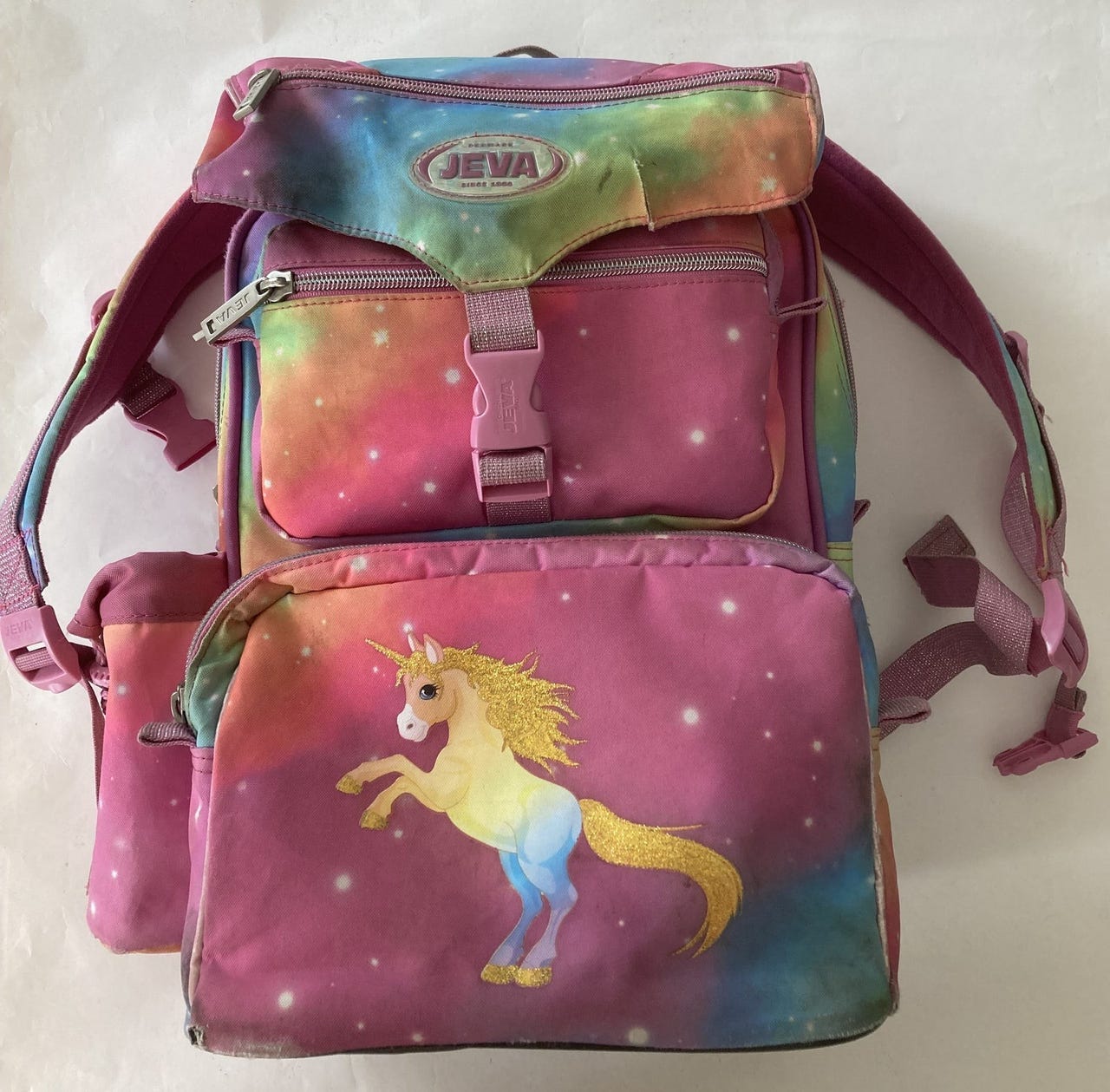 Skoletaske, Skoletaske / Rygsæk Jeva, b: 30 l: 17 h: 40 | DBA