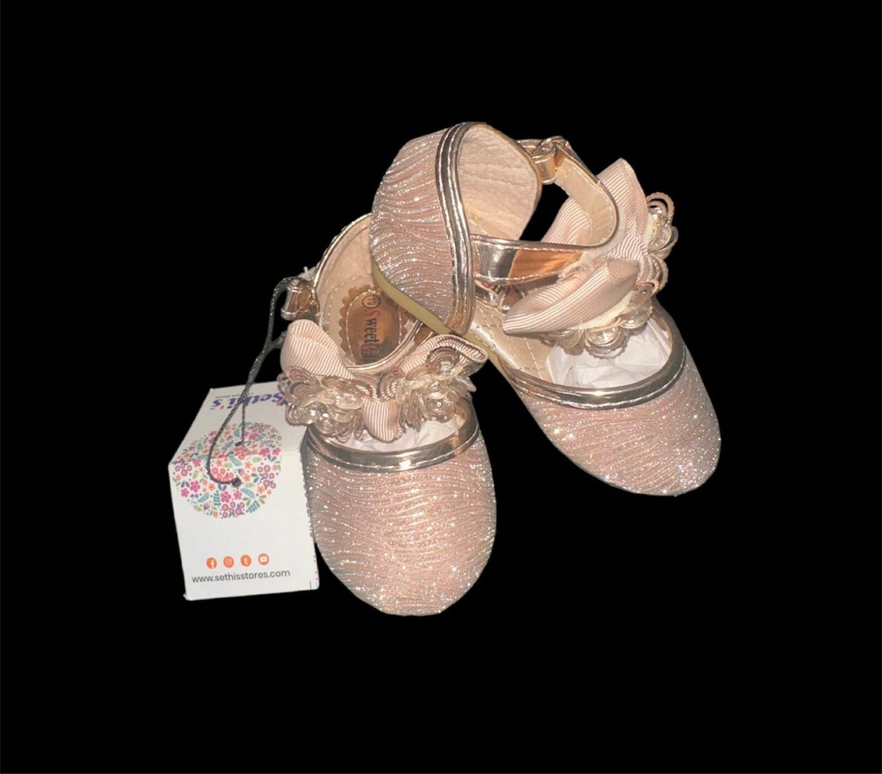 Sandaler, str. 19, Nye Babysko 19 fest sko guld glimmer sandaler | DBA