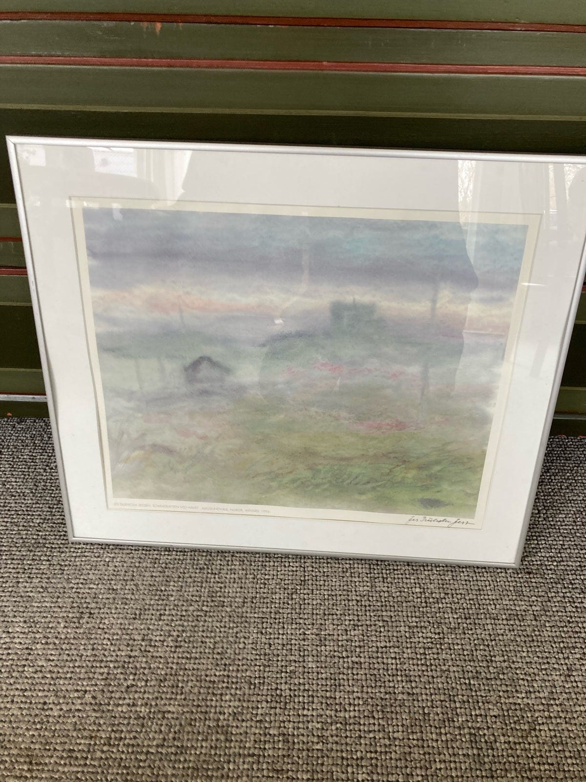 Litografi/tryk, Jes Dueholm Jessen, motiv: Sommeraften ved havet | DBA