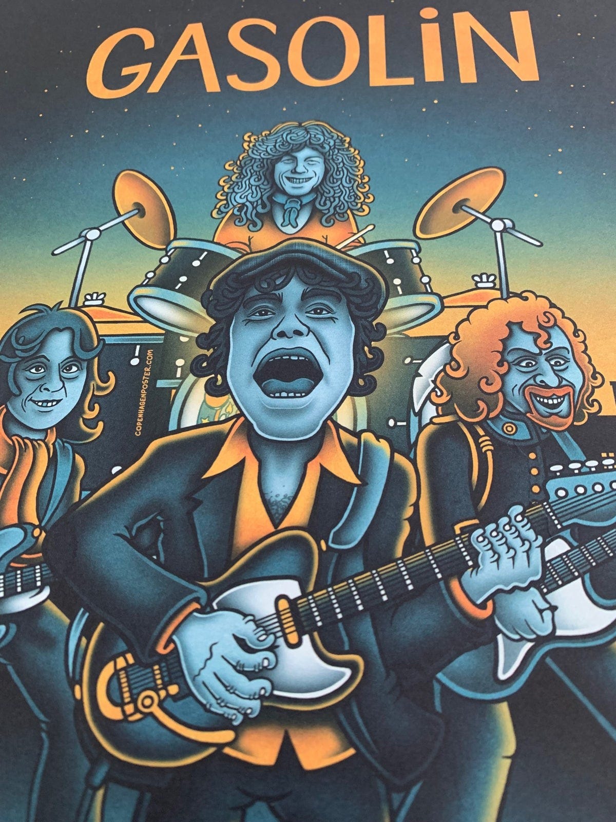 Plakat, Gasolin, motiv: Kim Larsen og Gasolin | DBA