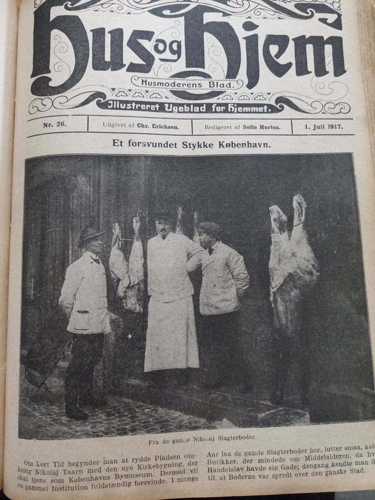 HUS OG HJEM 1917 + 1918 + 1919, CHR. ERICHSEN, emne: historie og samfund | DBA