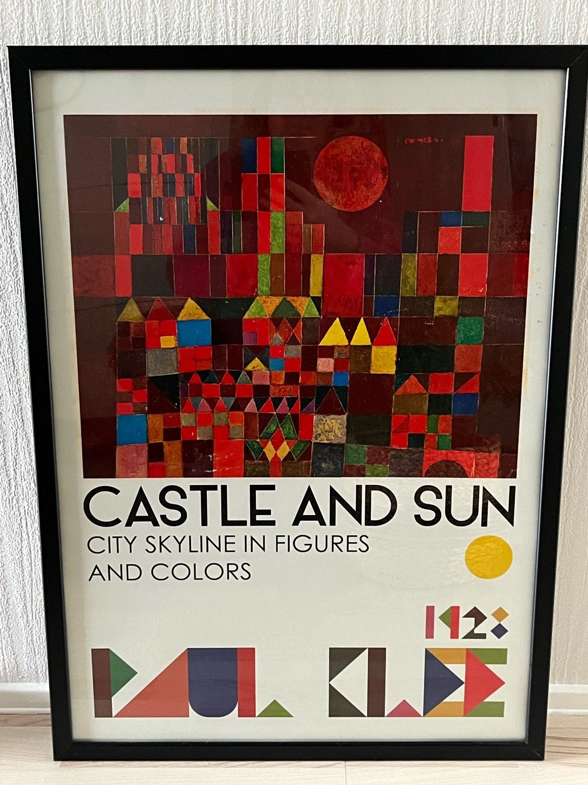 Plakat uden ramme, Paul klee, motiv: CASTLE AND SUN | DBA