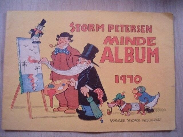 Storm Petersen mindealbum, Robert Strom Petersen, Tegneserie | DBA