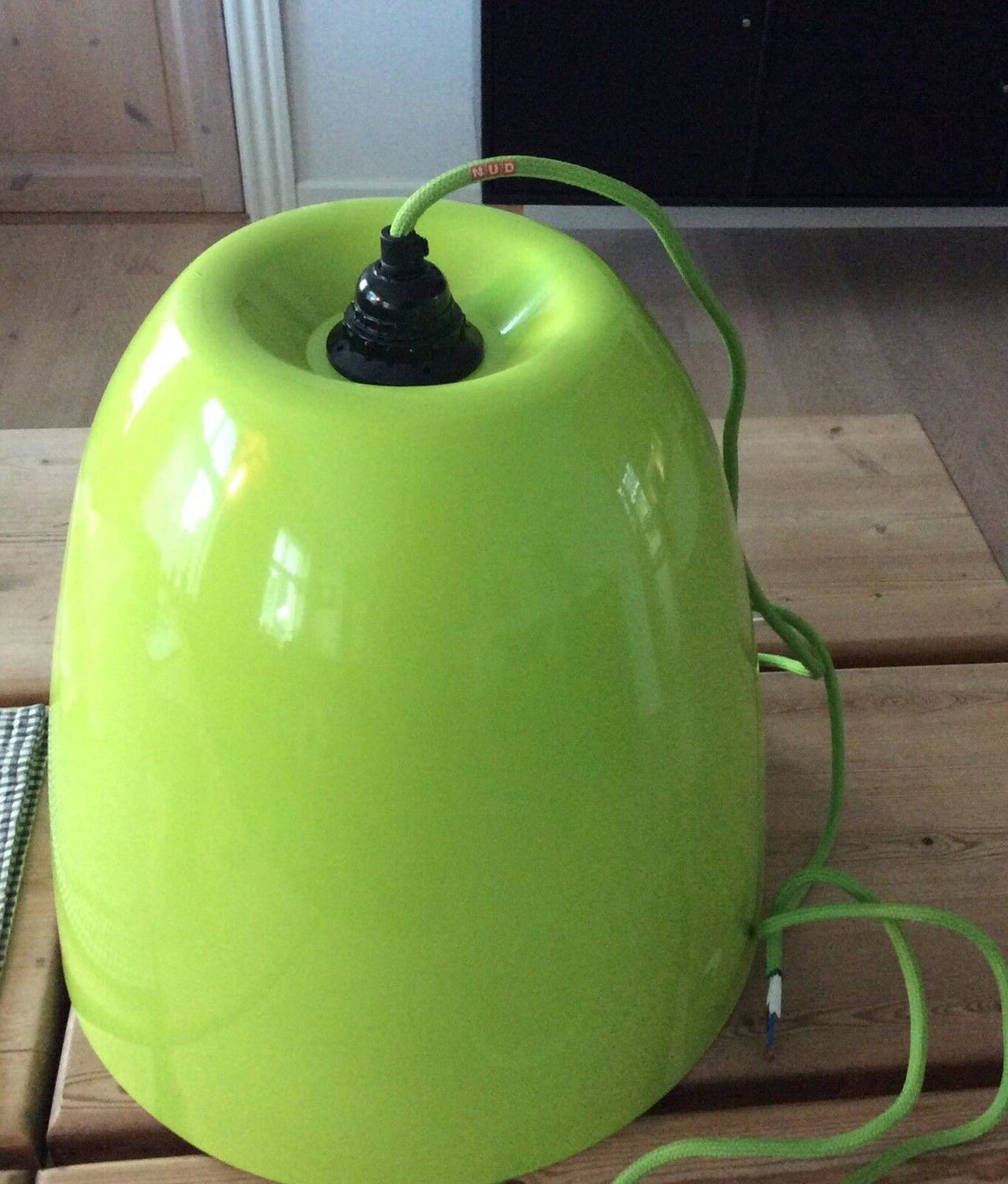 Pendel, NUD.. Grøn metal m Stofledning | DBA