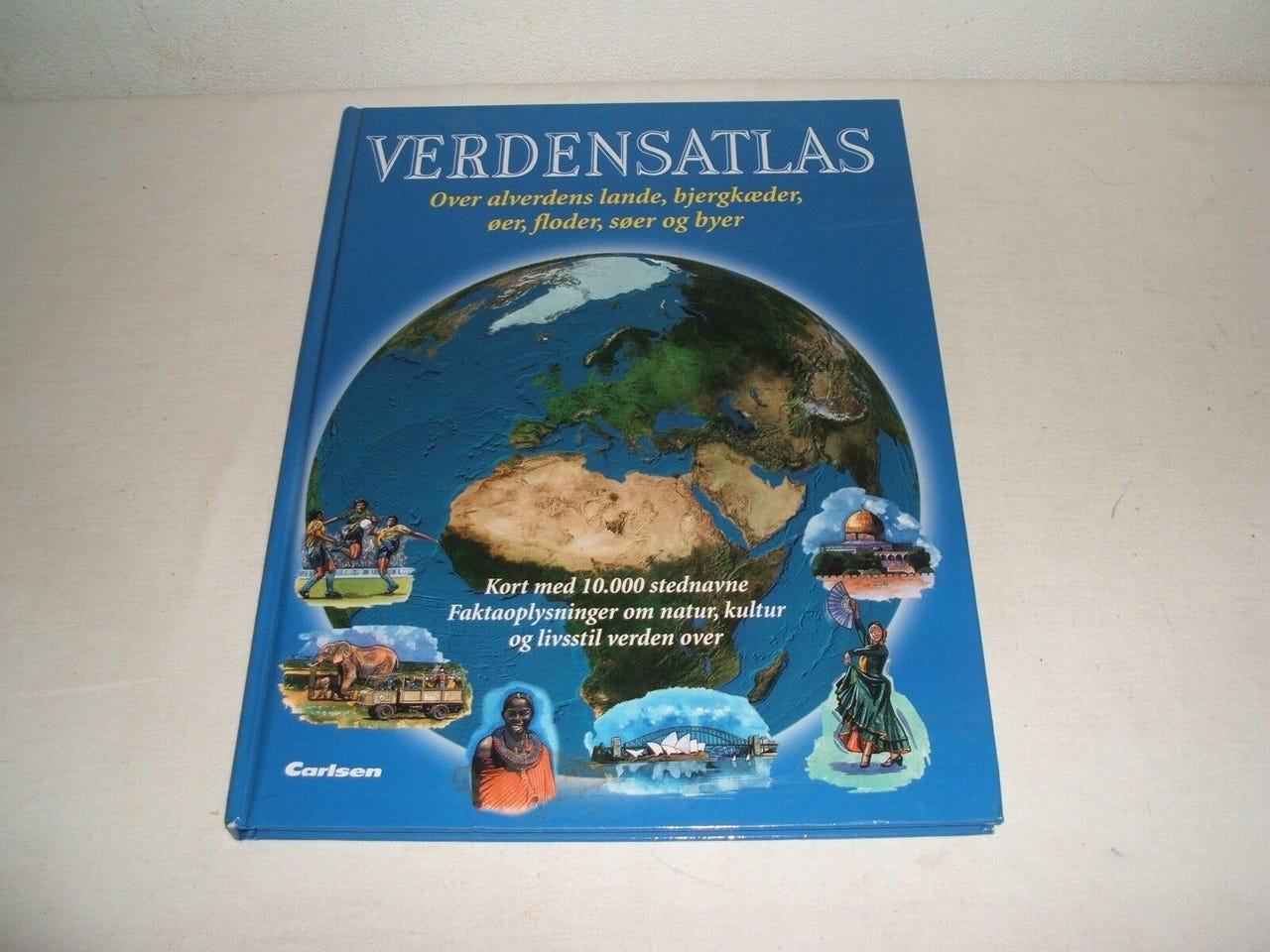 Verdensatlas. over alverdens lande, bjergkæder, øe | DBA