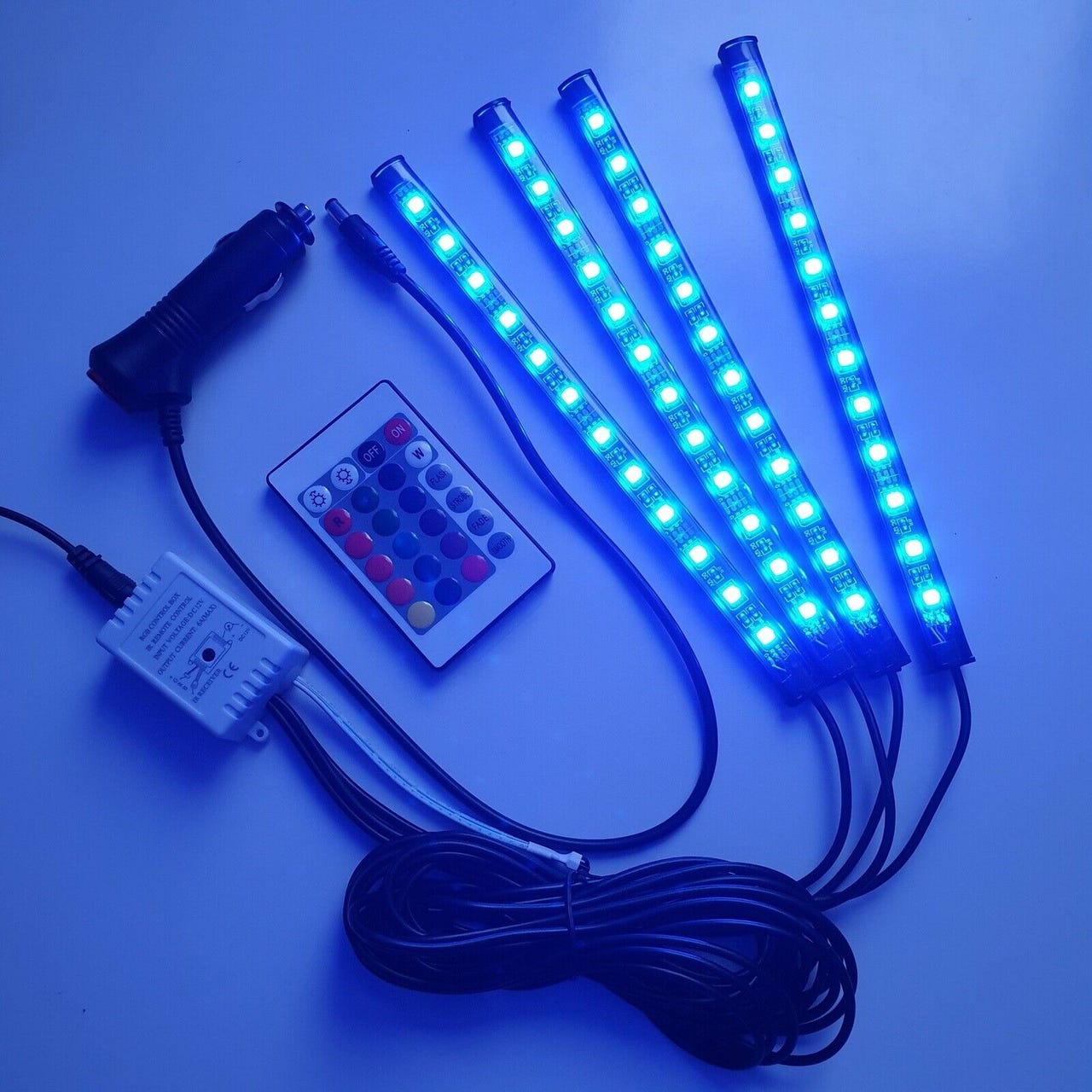 NY! 48 RGB LED + Fjernbetjening BIL TUNING | DBA