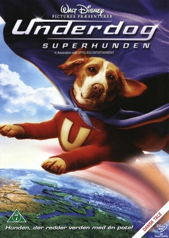 Underdog: Superhunden (Dansk tale), instruktør Walt Disney, DVD | DBA