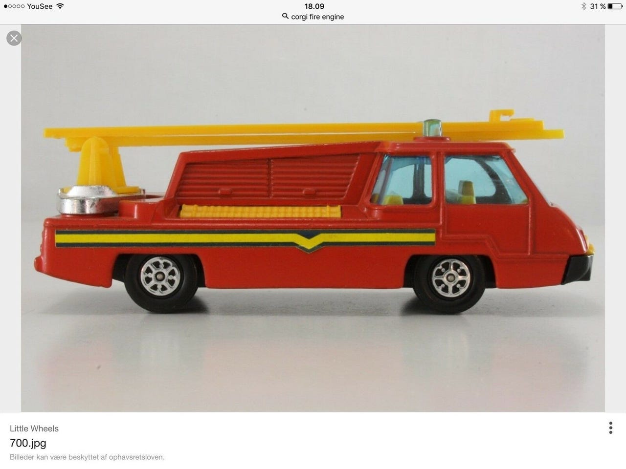 Fire Engine High Speed, Corgi model # 703 | DBA