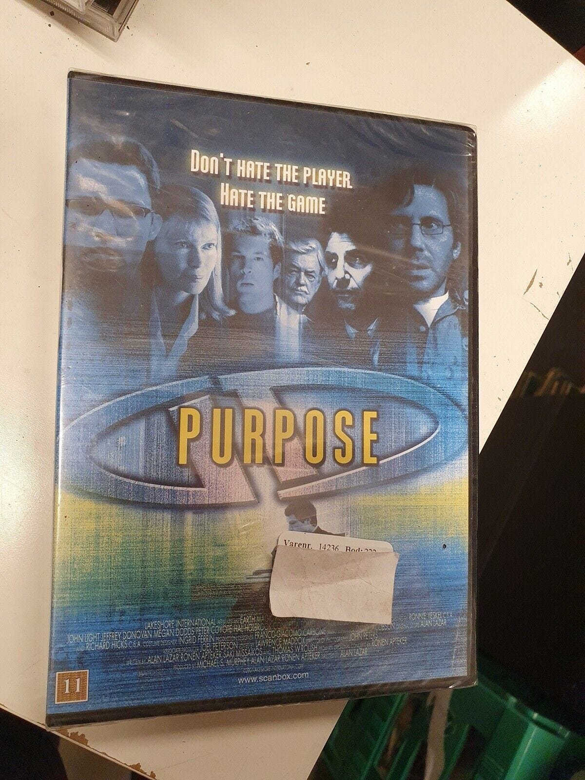 Purpose, DVD, thriller | DBA