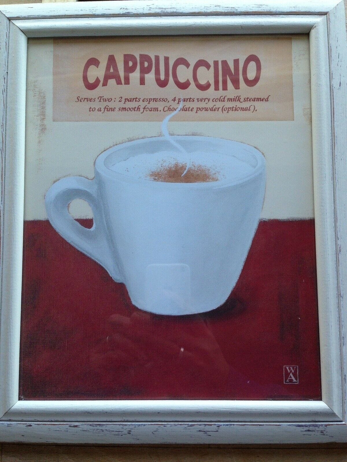 Skønt kaffe billede i træramme , WA/nyere | DBA