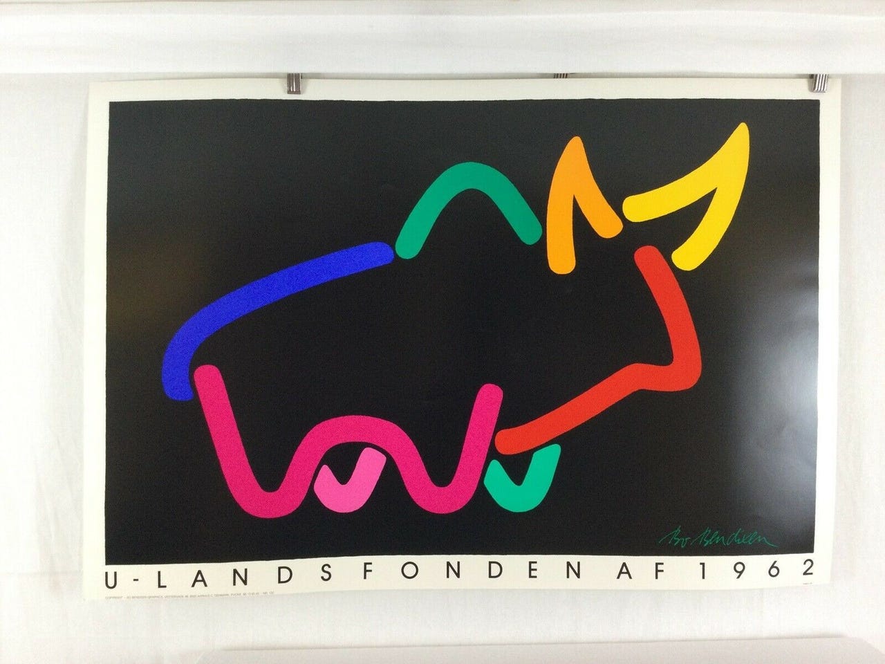 Plakat , Bo Bendixen, motiv: U Landsfonden 1962 | DBA