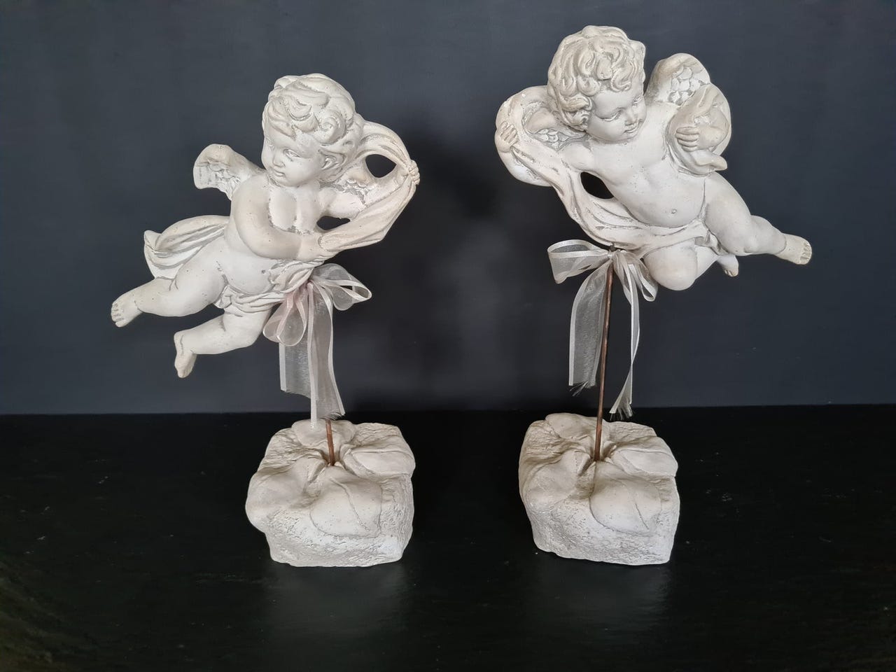 Gips figurer, Engle på pind | DBA