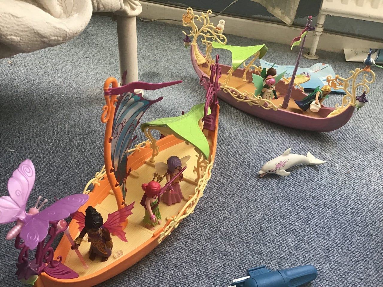 Playmobil, 2 feskibe med delfin. Motor medfølger, Playmobil | DBA