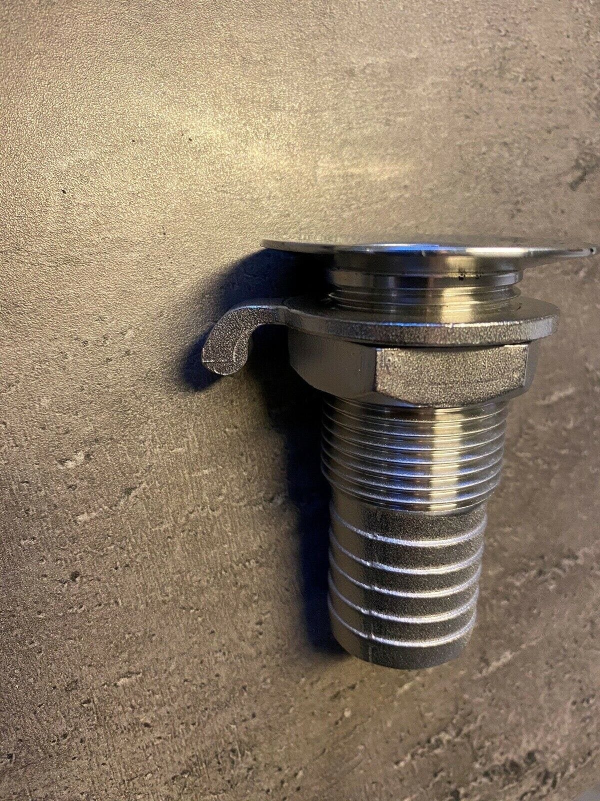 Gennemføring RF. Indv. 25 mm. Gevind 1”, slange st. 31 mm | DBA