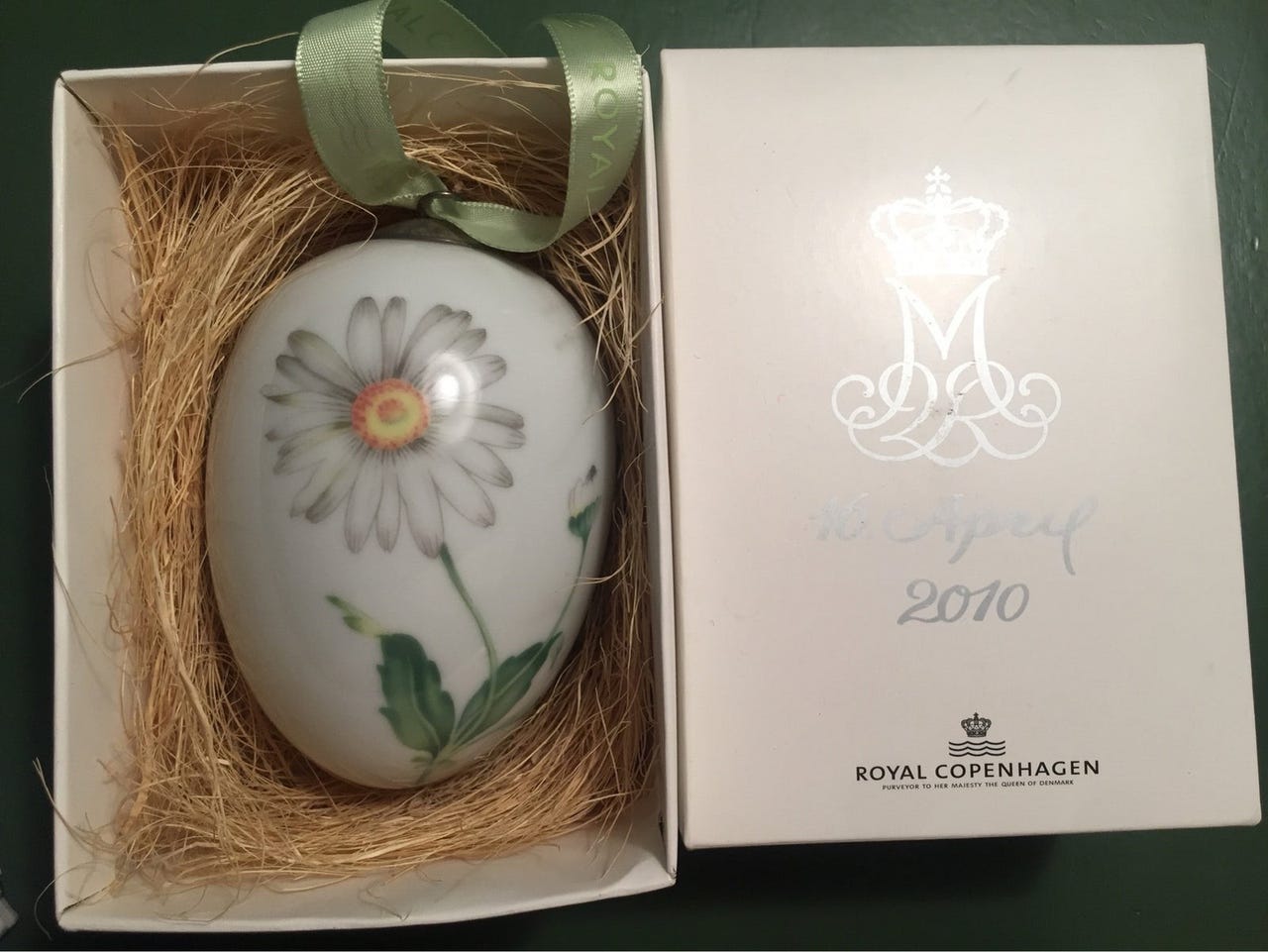 Porcelæn, Royal gåseæg med margurit fra 2010 | DBA