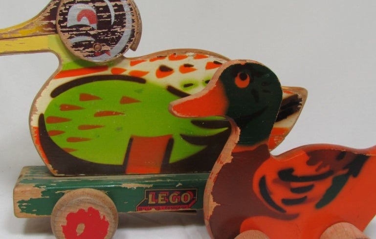 Træ Lego / Plastik / Lego legetøj 1930-1970'erne | DBA