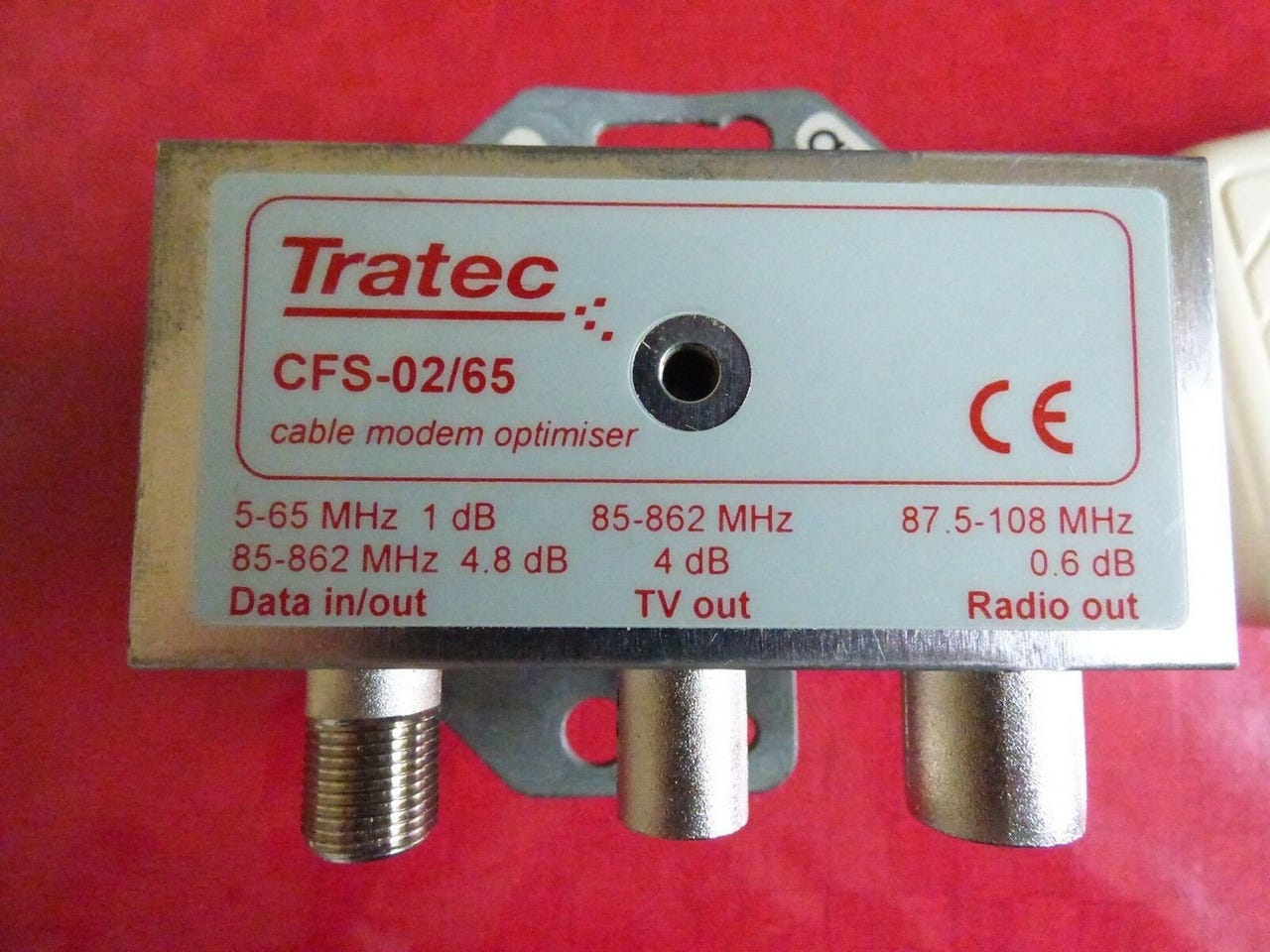 Cable Modem Optimizer/Splitter CFS-02/65, Tratec | DBA