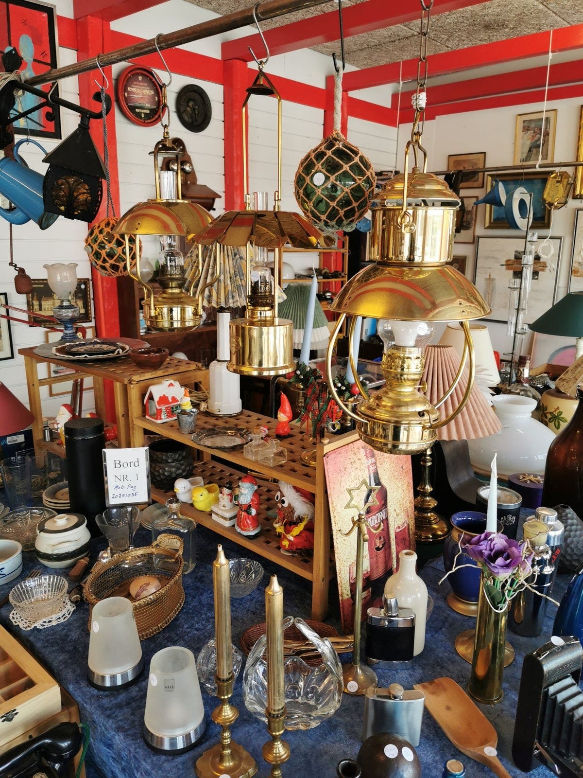 Maritime lamper mm. Maritimt skibsrat og mange andre maritime dele. | DBA