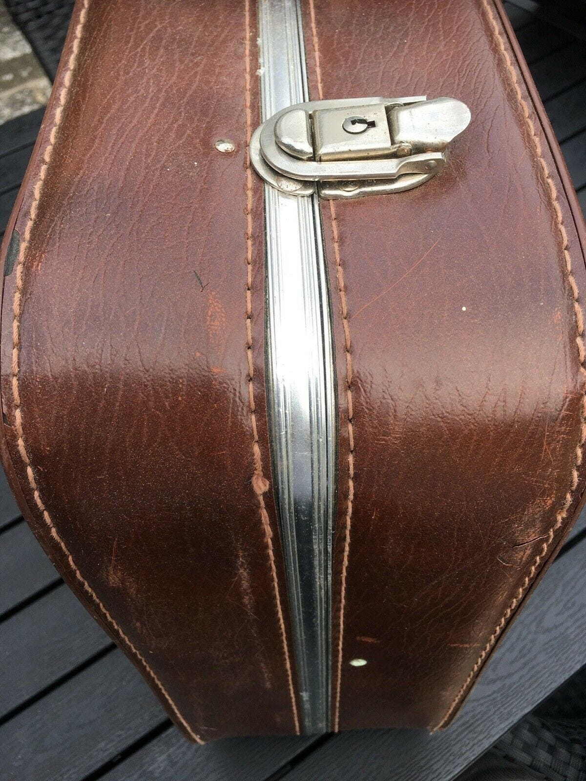 Kuffert, Antik kuffertf, b: 52 l: 38 h: 15 | DBA