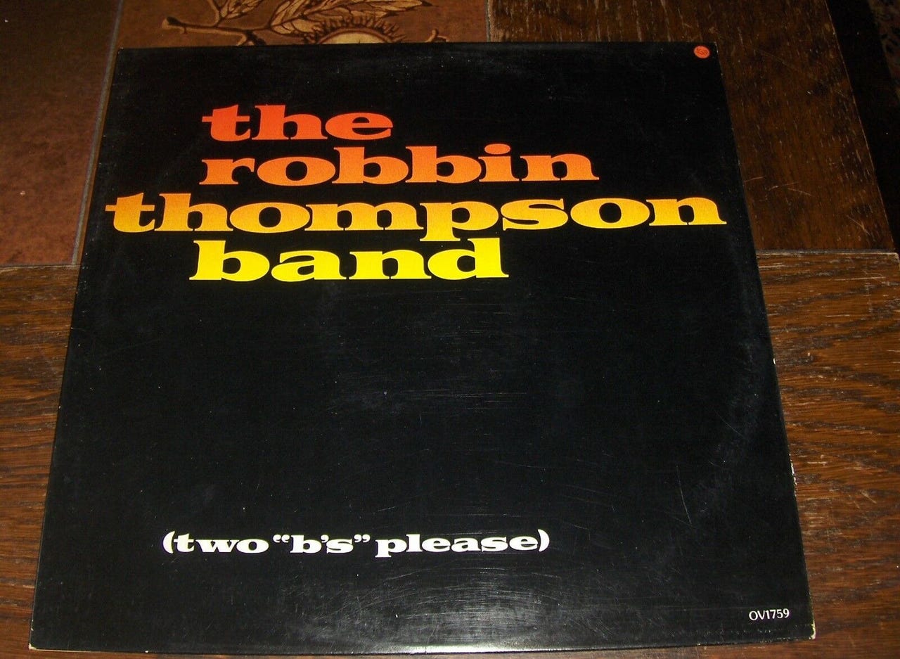 LP, THE ROBBIN THOMPSON BAND, TWO B's PLEASE - OV1759 | DBA
