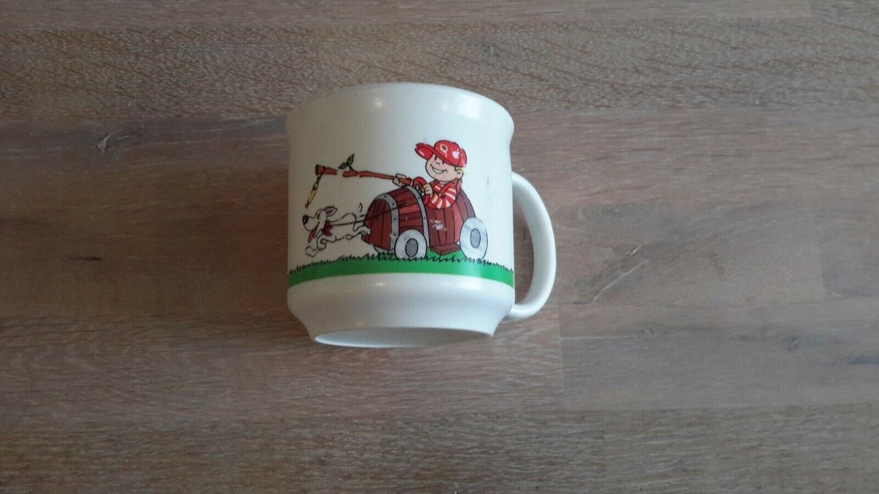 Børneservice, Melamin kop krus, Lillebror ost | DBA