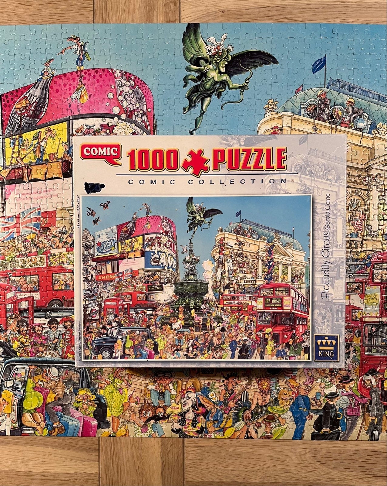 Puslespil, Comic Cartoon Picadilly Circus | DBA
