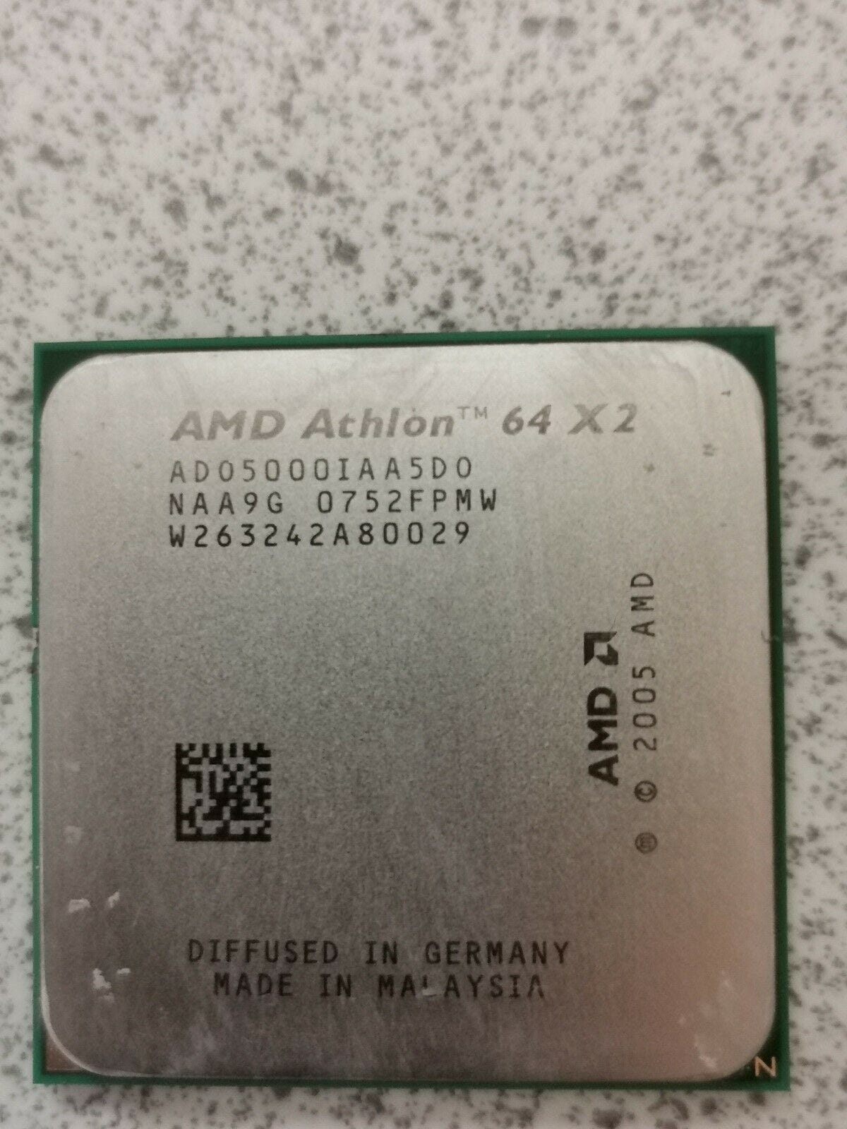 Amd athlon 64 x2 5000+ CPU., Amd athlon, Ad05000Iaa5d0 | DBA