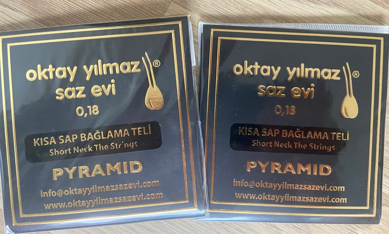 Baglama teli saz teli, Pyramid Uzun sap - kisa sap 0.20 | DBA