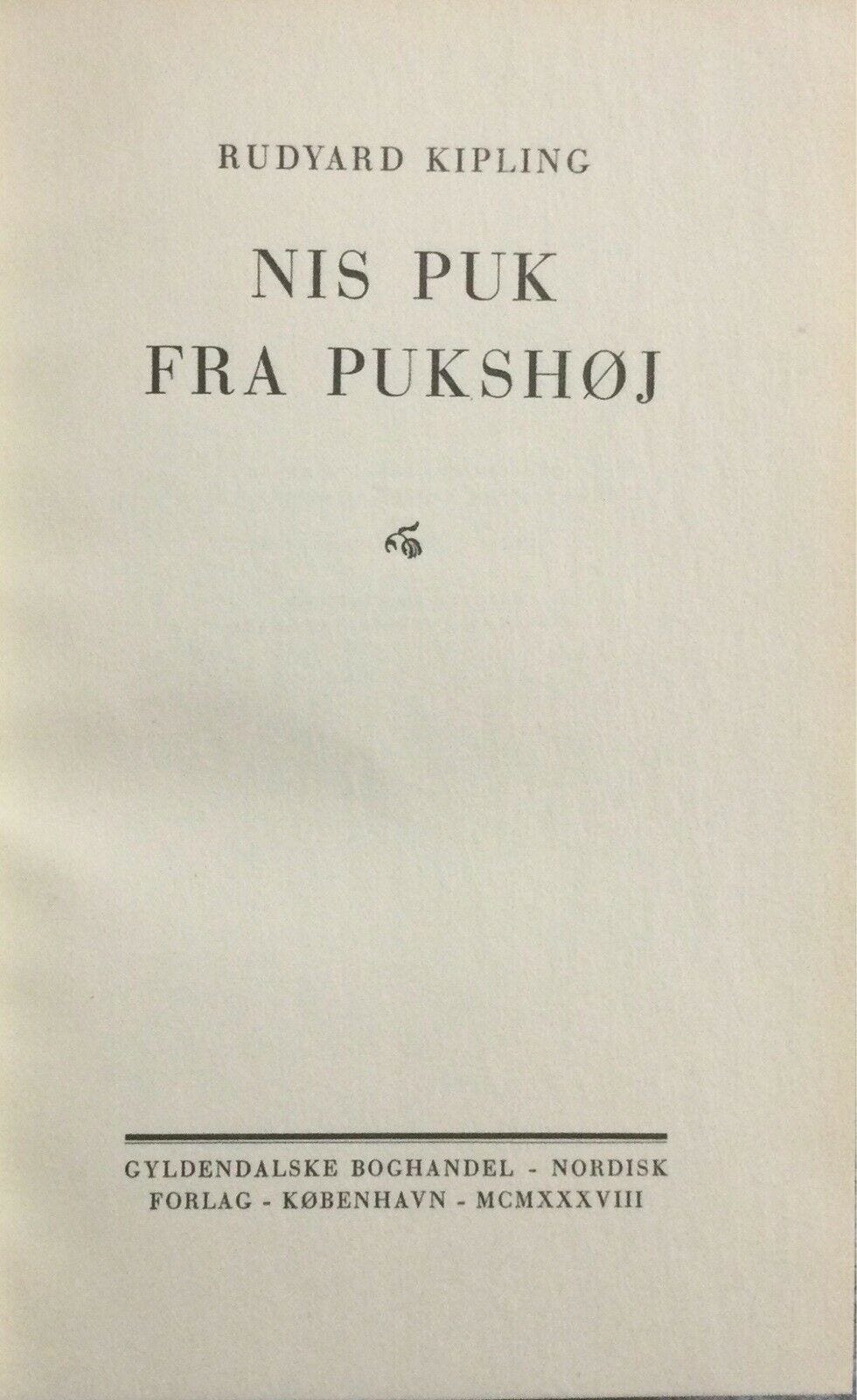 Nis Puk fra Pukshøj, Rudyard Kipling, kk75 genre: roman | DBA