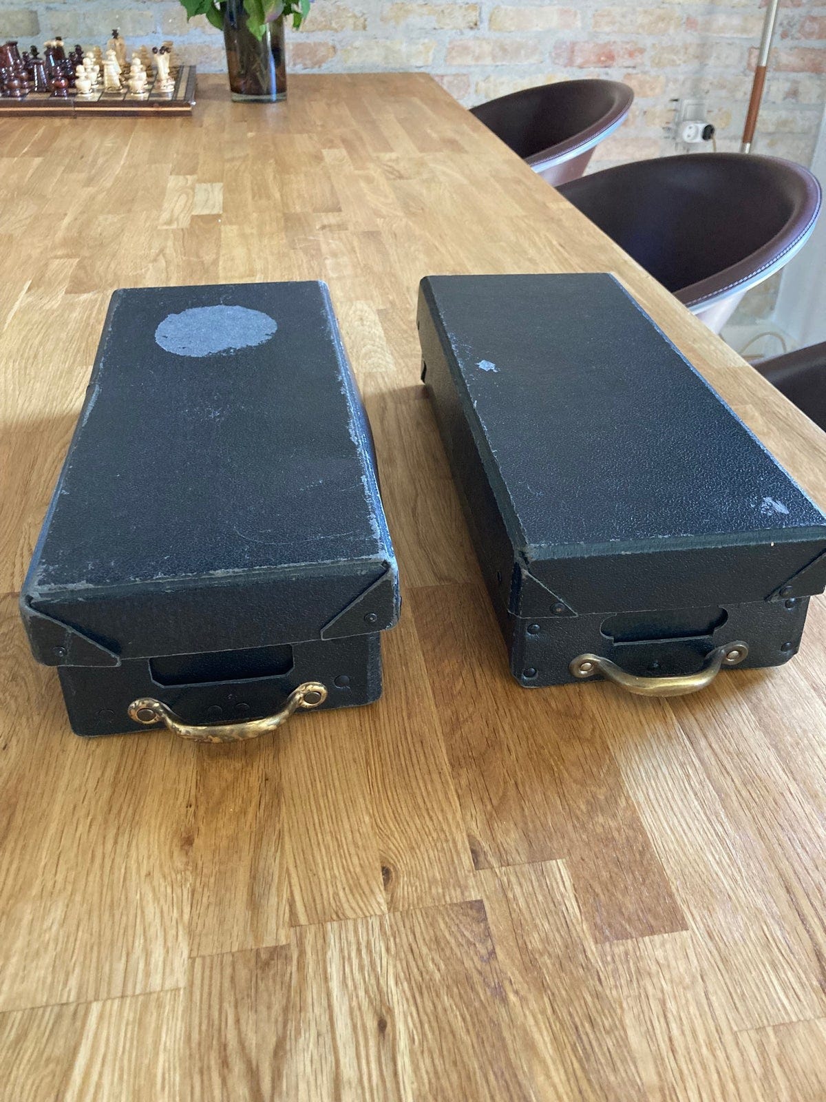 Kartoteks kort kasser. Gamle Ca. Mål L:36,5 B:15 H:9 Prisen er for begge | DBA