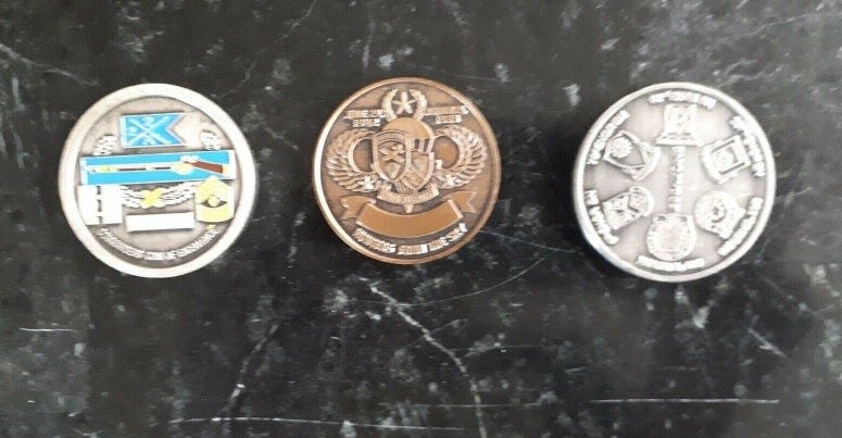 Militær, US unit coins | DBA